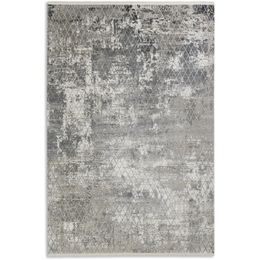 Sch&ouml;ner Wohnen Kollektion Teppich "Vision 212", grau (anthrazit), B:160cm H:7mm L:230cm, Kunstfaser, Viskose, SCH&Ouml;NER WOHNEN-KOLLEKTION, Teppiche, Teppich, Viskoseteppich mit Glanz, Wohnzimmer