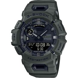 Smartwatch Casio G-SHOCK "GBA-900", gr&uuml;n (khaki, schwarz, gr&uuml;n), Smartwatches, Herren, Smartwatch, Armbanduhr,Herren,Bluetooth,Schrittz&auml;hler,digital, bis 20bar wasserd.
