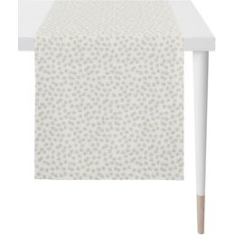 Tischl&auml;ufer Apelt "1501 Christmas Elegance, Weihnachtsdeko, Weihnachten", gold (wei&szlig;, goldfarben), B:48cm L:140cm, Polyester, Viskose, Tischdecken, Lurex-Jacquardgewebe