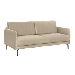 3-Sitzer "CR.450, Designsofa, edles Sofa, Loungesofa, Ledersofa, klares Design", beige (beige 534, 20), B:190cm H:85cm T:95cm, NaturLEDER OSKAR (echtes Rindsleder);Chenille COCO (72% Polyester 15% Baumwolle 13% Polyacryl), CREATION BY ROLF BENZ, Sofas, Armlehne sehr schmal, Breite 190 cm, Alugussfu&szlig; Umbragrau