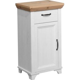 M&auml;usbacher Unterschrank M&Auml;USBACHER "Mali", braun (anderson pine, asteiche), B:45cm H:83cm T:34cm, Holzwerkstoff, Schr&auml;nke, Bad-Unterschrank Unterschrank, Landhausstil, Breite 45 cm, H&ouml;he 83 cm, Metallgriffe