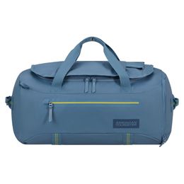Reisetasche American Tourister "TRAILGO Duffle M 55", Gr. B/H/T: 35cm x 55cm x 25cm, blau (coronet blau), Polyester, Taschen Reisetasche, Handgep&auml;cktasche Weekender Travelbag Rucksack