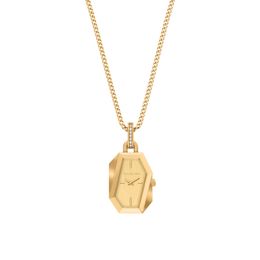 Kettenuhr Michael Kors "Suri, MK7614", gold (goldfarben), Taschenuhren, Damen, Quarzuhr, Damenuhr, Kette, Mineralglas