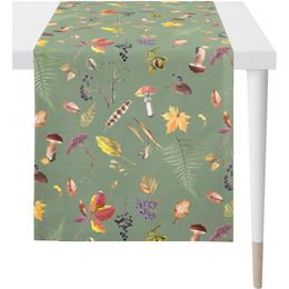 Tischl&auml;ufer Apelt "5450", braun, B:48cm L:140cm, Baumwolle, Polyester, Tischdecken