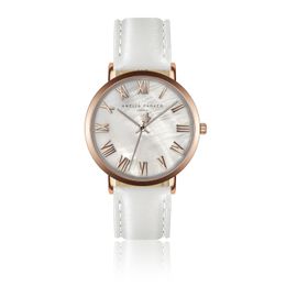 Quarzuhr AMELIA PARKER "AB8-S098R", wei&szlig;, Armbanduhren, Damen, Quarzuhr