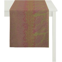 Tischl&auml;ufer Apelt "7908 Paisley", bunt (beere, gr&uuml;n), B:48cm L:140cm, Polyester, Viskose, Tischdecken