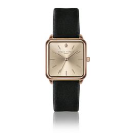 Quarzuhr AMELIA PARKER "AC6-S028R", schwarz, Armbanduhren, Damen, Quarzuhr