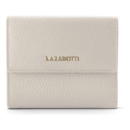 Geldb&ouml;rse LAZAROTTI "Bologna Leather Geldb&ouml;rse Leder 12 cm", Damen, wei&szlig;, Leder, Kleinlederwaren