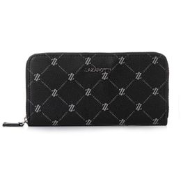 Geldb&ouml;rse LAZAROTTI "Palermo Geldb&ouml;rse 19,5 cm", Damen, schwarz, Kunstleder, Kleinlederwaren