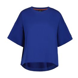 T-Shirt Icepeak "D T-SHIRT ADAKI", Damen, Gr. L, blau, Obermaterial: 54% Polyester, 41% Baumwolle, 5% Elasthan, Rundhals, Shirts T-Shirt, sportlicher Stil, O-Ausschnitt, 4-Wege-Stretchmaterial