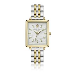Quarzuhr AMELIA PARKER "AF5-B294S", gold (gold, silber), Armbanduhren, Damen, Quarzuhr