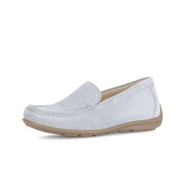 Mokassin Gabor "Mokassin", Damen, Gr. 39, blau, Schuhe Mokassin
