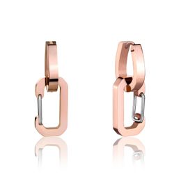Ohrring-Set ISABELLA FORD "FE023R", rose gold, Ohrringe, Damen, 1,2cm, Edelstahl