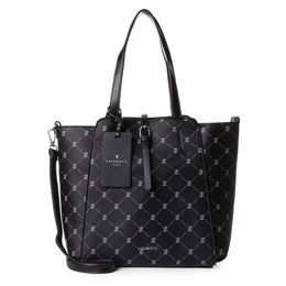 Henkeltasche LAZAROTTI "Palermo Handtasche 34 cm", Damen, schwarz, Kunstleder, Taschen