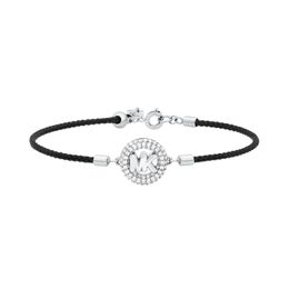 Armband Michael Kors "Schmuck Geschenk Metall Kordel Nylon Armschmuck Premium", schwarz, metallfarben, kristallwei&szlig;, kristallwei&szlig;, Armb&auml;nder, Damen, 19,5cm, Metall Nylon, Metall, Nylon, Armband, mit Zirkonia (synth.)