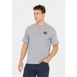 T-Shirt WHISTLER "Saloma", Herren, Gr. 3XL, hellgrau, 100% Baumwolle, bedruckt, normal, Rundhals, Shirts T-Shirt, Komfort