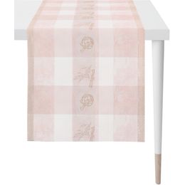 Tischl&auml;ufer Apelt "1615 Summergarden, Sommerdeko, Sommer", rosa, B:48cm L:140cm, Polyester, Tischdecken, Jacquardgewebe