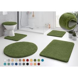 Badematte Kleine Wolke "RELAX", gr&uuml;n (forest), H:30mm, Polyacryl, Badematten, Badematte, Badteppich, meliert, rechteckig, rund & als Set erh&auml;ltlich
