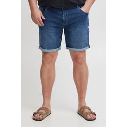 Jeansshorts Blend "BHJoel Big & Tall", Herren, Gr. 6XL, US-Gr&ouml;&szlig;en, medium blau denim, Web, 98% Baumwolle, 2% Elasthan, unifarben, regular fit kurz, Jeans Jeansshorts, Stilvolle 5-Pocket-Jeansshorts in gro&szlig;en Gr&ouml;&szlig;en