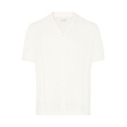 Kurzarmhemd Casual Friday "Kurzarmhemd CFFillan", Herren, Gr. L, N-Gr, beige (marshmallow), Obermaterial: 100% Baumwolle CO., Hemden