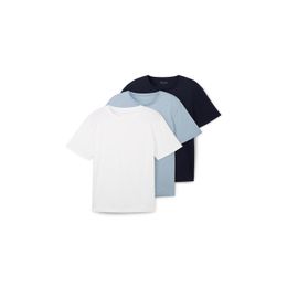 T-Shirt Tom Tailor, Herren, Gr. XXL, wei&szlig;, Jersey, Obermaterial: 100% Baumwolle, regular fit normal, Rundhals, Shirts T-Shirt, mit Logo-Stickerei
