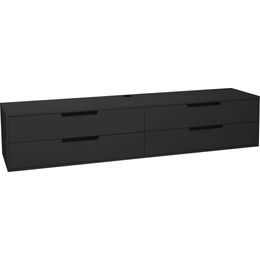 M&auml;usbacher Lowboard M&Auml;USBACHER "Bonnie", grau (anthrazit matt lack), B:216cm H:47cm T:45cm, Sideboards, Lowboard, Trendiges Lowboard