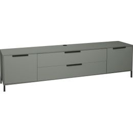 M&auml;usbacher Lowboard M&Auml;USBACHER "Bonnie", gr&uuml;n (pine gr&uuml;n matt lack), B:216cm H:60cm T:45cm, Sideboards, Lowboard, Lowboard mit Quadratgestell