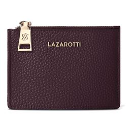 Kartenetui LAZAROTTI "Bologna Leather Schl&uuml;sseletui Cardholder RFID Leder 11,5", Damen, bordeaux, Leder, Kleinlederwaren
