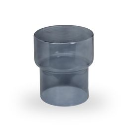 Mid.you Beistelltisch, Grau, Glas, rund, rund, 35x40x35 cm, Wohnzimmer, Wohnzimmertische, Beistelltische, Glas-Beistelltische