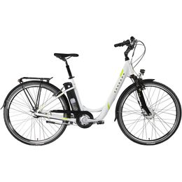 Z&uuml;ndapp E-Bike Z&Uuml;NDAPP "Z517" Gr. 48, wei&szlig; (gr&uuml;n, wei&szlig;), Elektrofahrr&auml;der, 48cm, 28 Zoll (71,12cm), Pedelec, Elektrofahrrad f&uuml;r Damen u. Herren