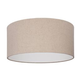 Eglo Deckenleuchte "FENIGLIA Deckenlampe, Stahl, Textil und Leinen, E27, Flurlampe, Lampe", schwarz (schwarz natur), 1, &Oslash; 47,5cm H: 24cm, 1 Stk., Leuchten, Deckenleuchte, H24 x &Oslash;47,5 cm, schwarz, 1X40W exkl., Deckenleuchte