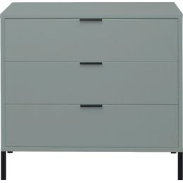 M&auml;usbacher Kommode M&Auml;USBACHER "Bonnie", gr&uuml;n (pine gr&uuml;n matt), B:81cm H:80cm T:45cm, Holzwerkstoff, Sideboards, Kommode, Kommode mit 3 Schubladen