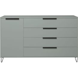 M&auml;usbacher Highboard M&Auml;USBACHER "Bonnie", gr&uuml;n (pine gr&uuml;n matt lack), B:168cm H:100cm T:45cm, Sideboards, Highboard, Highboard mit Drahtgestell