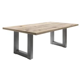 M&auml;usbacher Esstisch M&Auml;USBACHER "Mister", braun (tischplatte: sandeichefarben), B:200cm H:75cm T:100cm, Tische, Esstisch, Gestell in U-Form