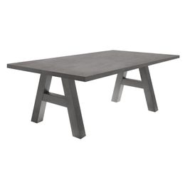 M&auml;usbacher Esstisch M&Auml;USBACHER "Mister", grau (tischplatte: graphitfarben), B:200cm H:75cm T:100cm, Tische, Esstisch, Gestell in A-Form