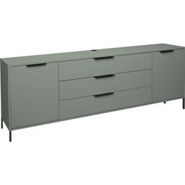 M&auml;usbacher Sideboard M&Auml;USBACHER "Bonnie", gr&uuml;n (pine gr&uuml;n matt lack), B:216cm H:70cm T:45cm, Sideboards, Sideboard, Sideboard mit Quadratgestell