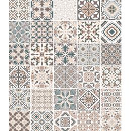 Herd-Abdeckplatte Wenko "Modell Kachel", beige, B:60cm L:70cm, Glas, Herdabdeckplatten, Wandblende, Glasr&uuml;ckwand als Spritzschutz f&uuml;r Herd oder Sp&uuml;le