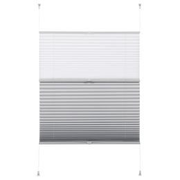 Plissee Gardinia "Easyfix Plissee Day + Night" Gr. 2, wei&szlig;, B:50cm H:130cm, Obermaterial: 100% Polyester, Plissees, lichtdurchl&auml;ssig und zugleich abdunkelnd mit Thermobeschichtung
