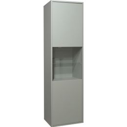 M&auml;usbacher Standvitrine M&Auml;USBACHER "Bonnie", gr&uuml;n (pine gr&uuml;n matt lack), B:51cm H:182cm T:45cm, Schr&auml;nke, Standvitrine, Vitrine mit wechselbarem T&uuml;ranschlag