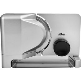 Ritter Allesschneider "E 16 Duo-Plus silberfarben", silber (silberfarben), B:22,5cm H:23cm T:33,5cm, Allesschneider