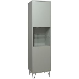 M&auml;usbacher Standvitrine M&Auml;USBACHER "Bonnie", gr&uuml;n (pine gr&uuml;n matt lack), B:51cm H:182cm T:45cm, Schr&auml;nke, Standvitrine, Vitrine mit wechselbarem T&uuml;ranschlag