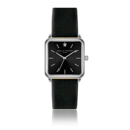 Quarzuhr AMELIA PARKER "AD6-S028S", schwarz, Armbanduhren, Damen, Quarzuhr