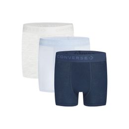 Boxershorts Converse "CHB BOYS CLASSIC 3PK BOXER BRI", Jungen, Gr. 164/170 (176), 3 Stk., birch heather, Jersey, Obermaterial: 95% Baumwolle, 5% Elasthan, Unterhosen, f&uuml;r Kinder und Jugendliche, aus Baumwolle und Elasthan, dreierpack
