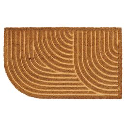 Fu&szlig;matte Astra "Coco Shape 008", braun, B:45cm H:15mm L:75cm, Kokos, Teppiche, Fu&szlig;matte, T&uuml;rmatte, Kokos, abgerundet, rutschfest