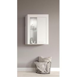 Vitrine Home Affaire "AOSTA, Breite 60 cm, stehend / h&auml;ngend, 1 T&uuml;r, 1 Glasboden", wei&szlig;, B:60cm H:86cm T:35cm, FSC-zertifizierter Holzwerkstoff, Glas, Schr&auml;nke, Vitrine, T&uuml;ranschlag wechselbar, H&auml;ngevitrine, Standvitrine, Kommode, Anrichte