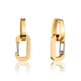 Ohrring-Set ISABELLA FORD "FE023G", gold, Ohrringe, Damen, 1,2cm, Edelstahl