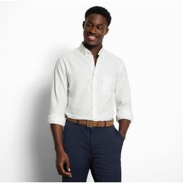 Langarmhemd OLYMP "Casual", Herren, Gr. XL, N-Gr, wei&szlig;, Web, Obermaterial: 100% Baumwolle, regular fit, Manschette, Hemden