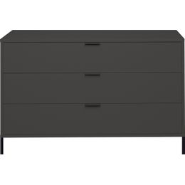 M&auml;usbacher Kommode M&Auml;USBACHER "Bonnie", grau (anthrazit matt lack), B:119cm H:80cm T:45cm, Holzwerkstoff, Sideboards, Kommode, Kommode mit Quadratgestell