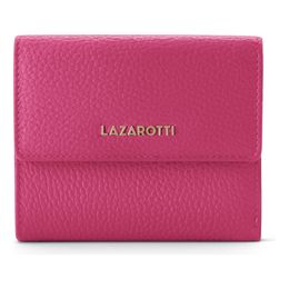 Geldb&ouml;rse LAZAROTTI "Bologna Leather Geldb&ouml;rse Leder 12 cm", Damen, pink, Leder, Kleinlederwaren