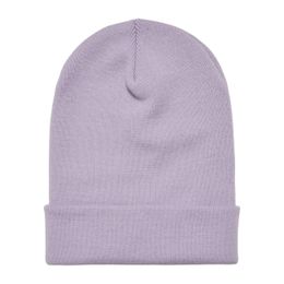 Beanie Flexfit "Flexfit Unisex Heavyweight Long Beanie", Herren, Gr. onesize, lila, Kunstfaser, M&uuml;tzen Beanie